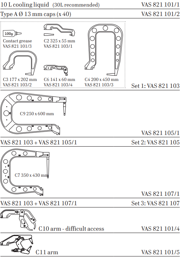Zgrzewarka VAS 821 101 | Homologacje producentów \ Grupa Volkswagen ...